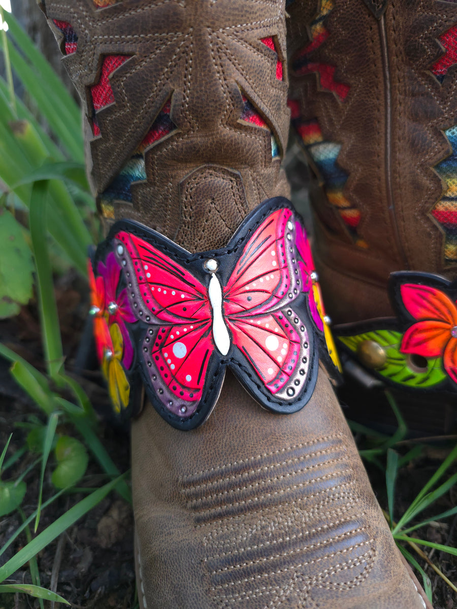 Boot Candy "Butterflies N' Flowers" ADULT – Lonesome Ranch Leather